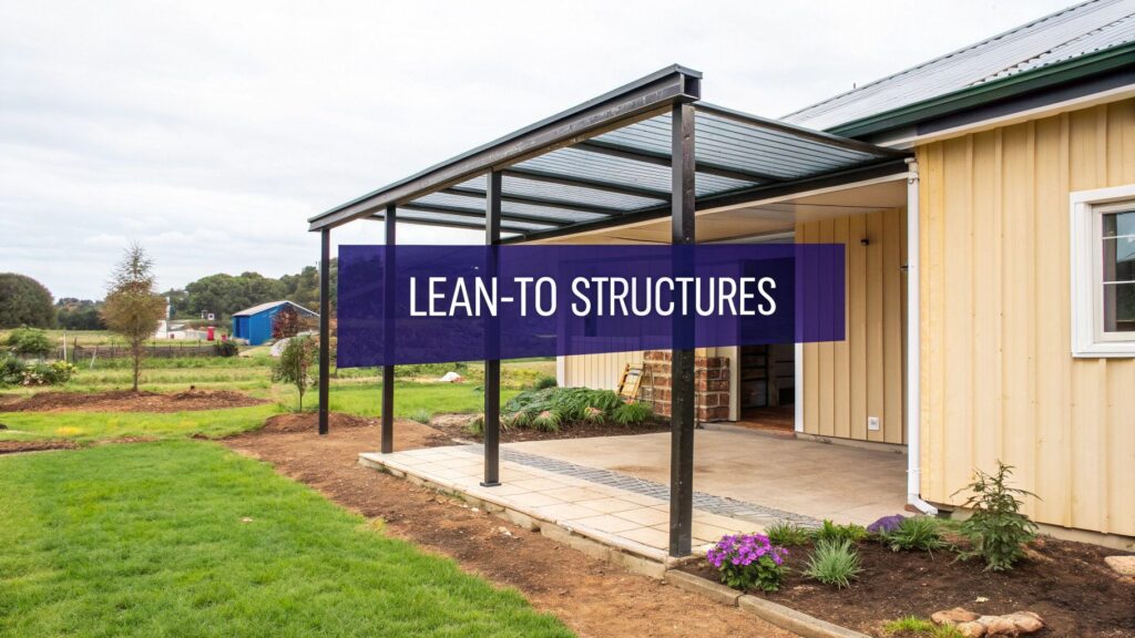 lean to structures archivos - Icon Steel Buildings